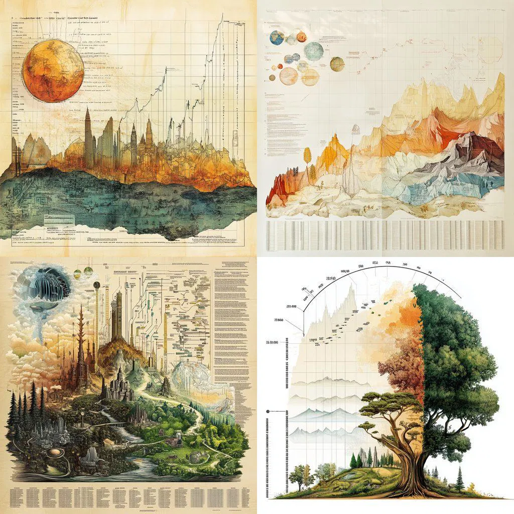 Climate history graph - AI Art Style - ImgMCP