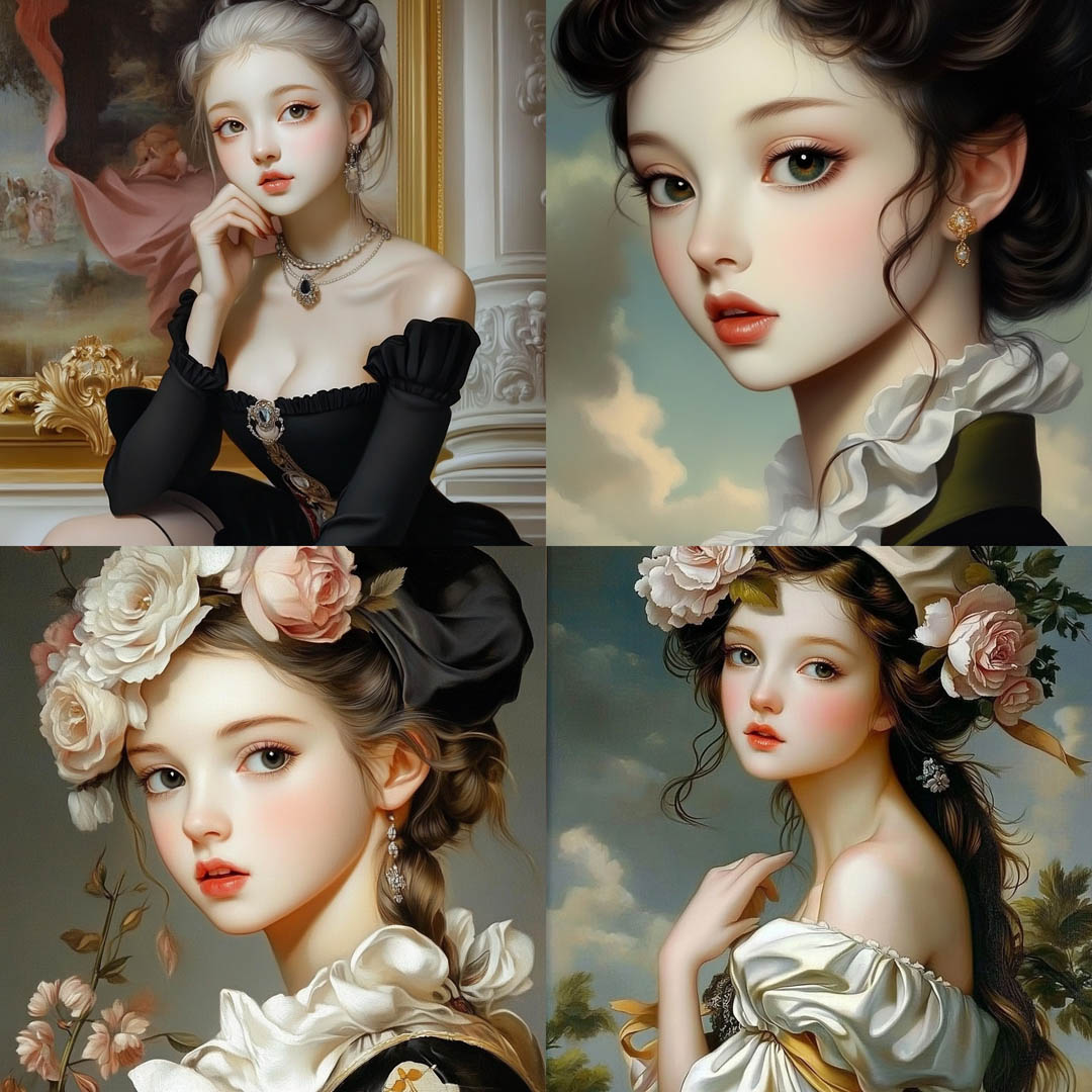 Rococo-inspired Illustration - AI Art Style - ImgMCP