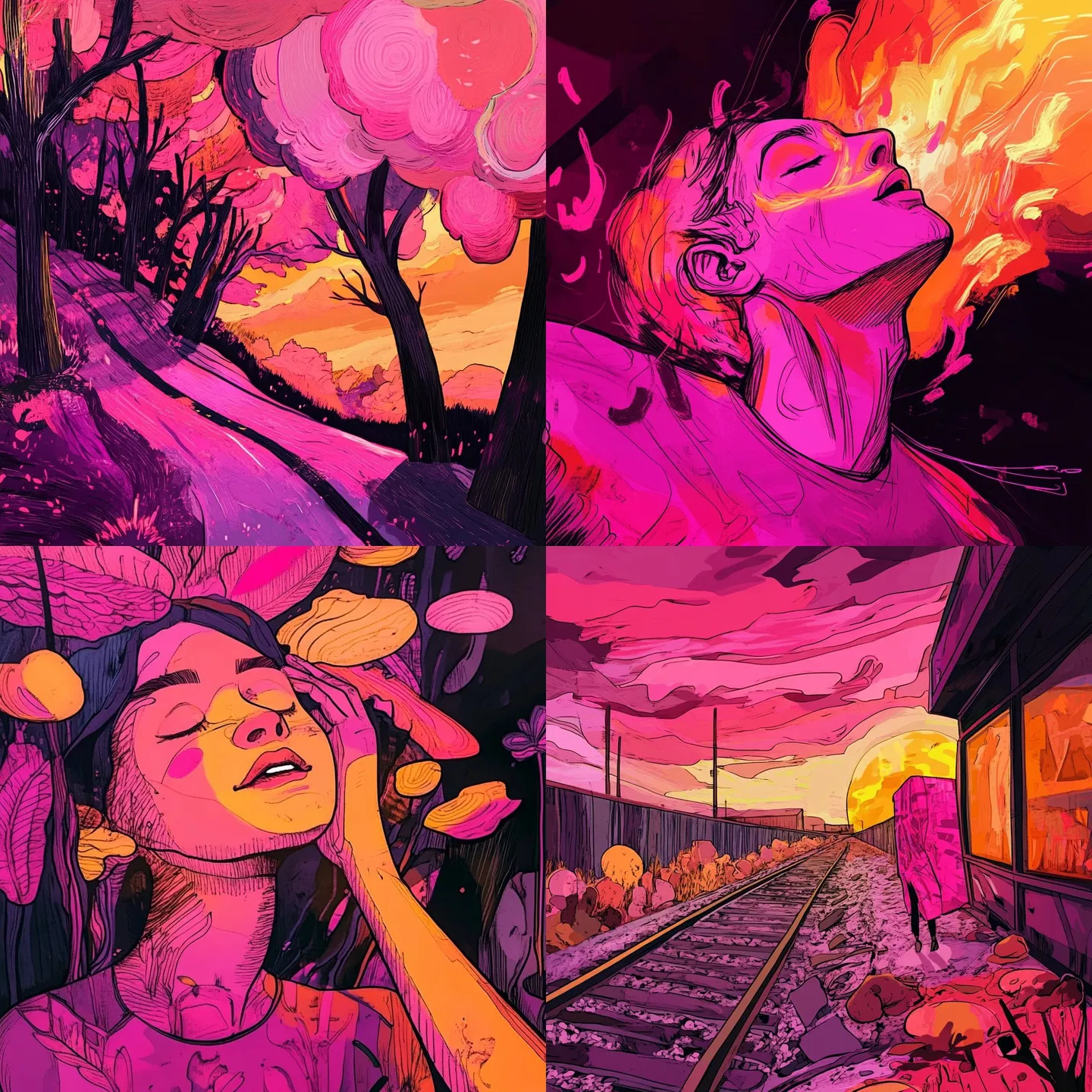 Vivid Surreal Flashpoint - AI Art Style - ImgMCP