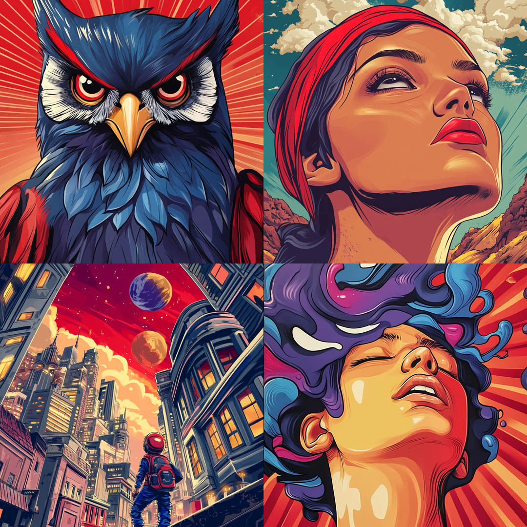 Colorful Digital Vector Painting - AI Art Style - ImgMCP