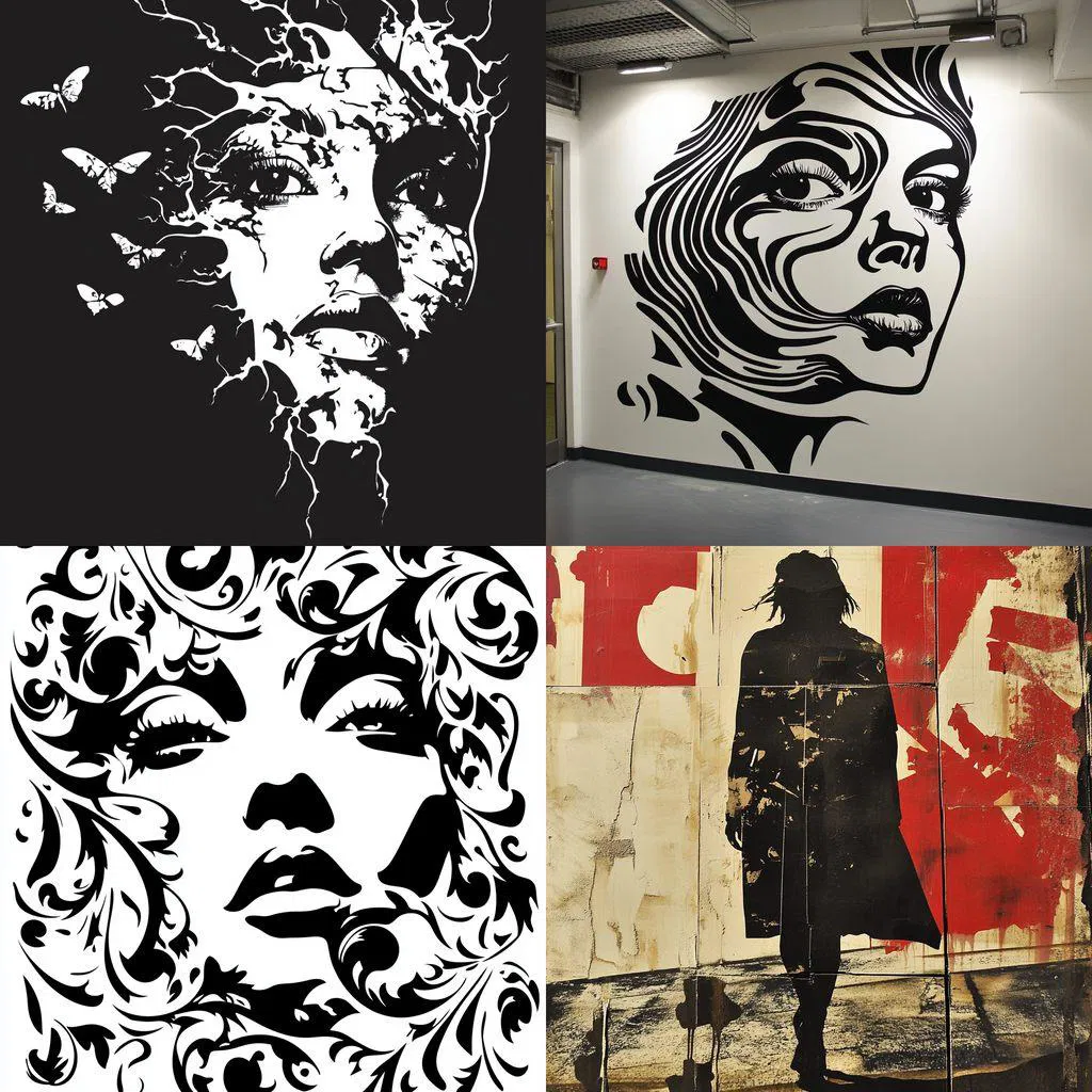 Stencil graphics - AI Art Style - ImgMCP