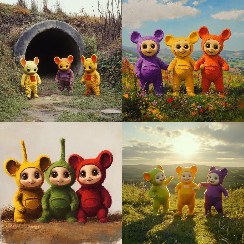 Teletubbies - AI Art Style - ImgMCP