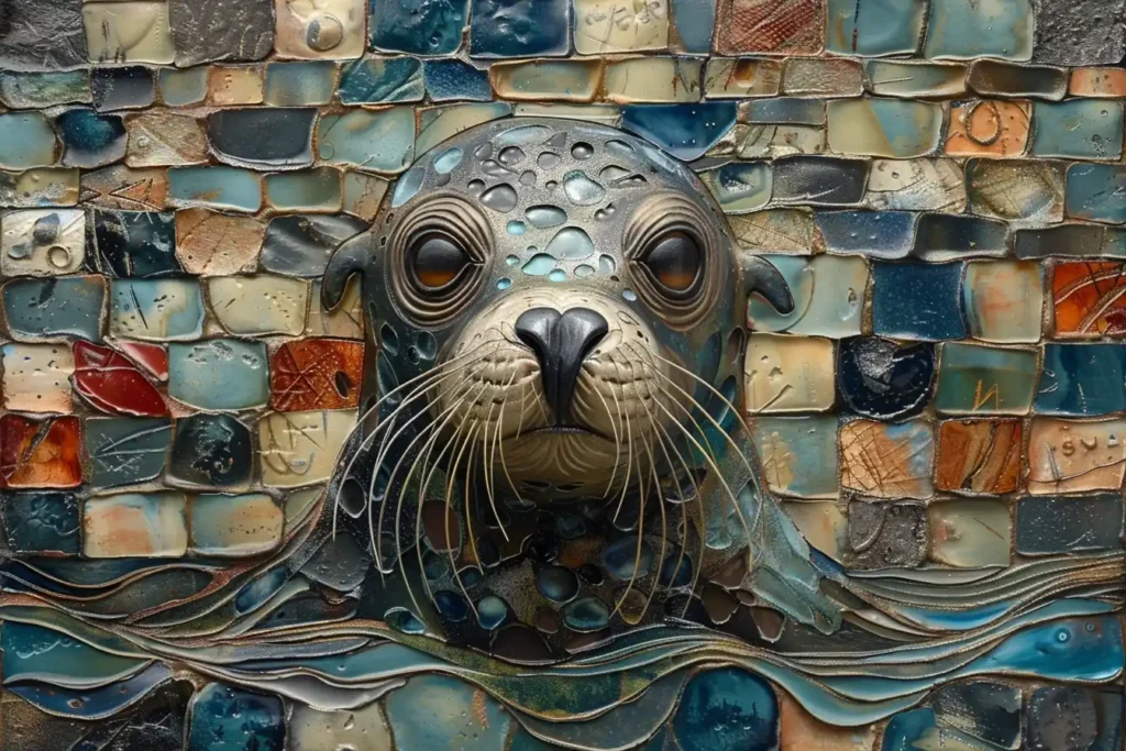Whimsical Sea Lion in Mary Engelbreit Style - AI Art Style - ImgMCP