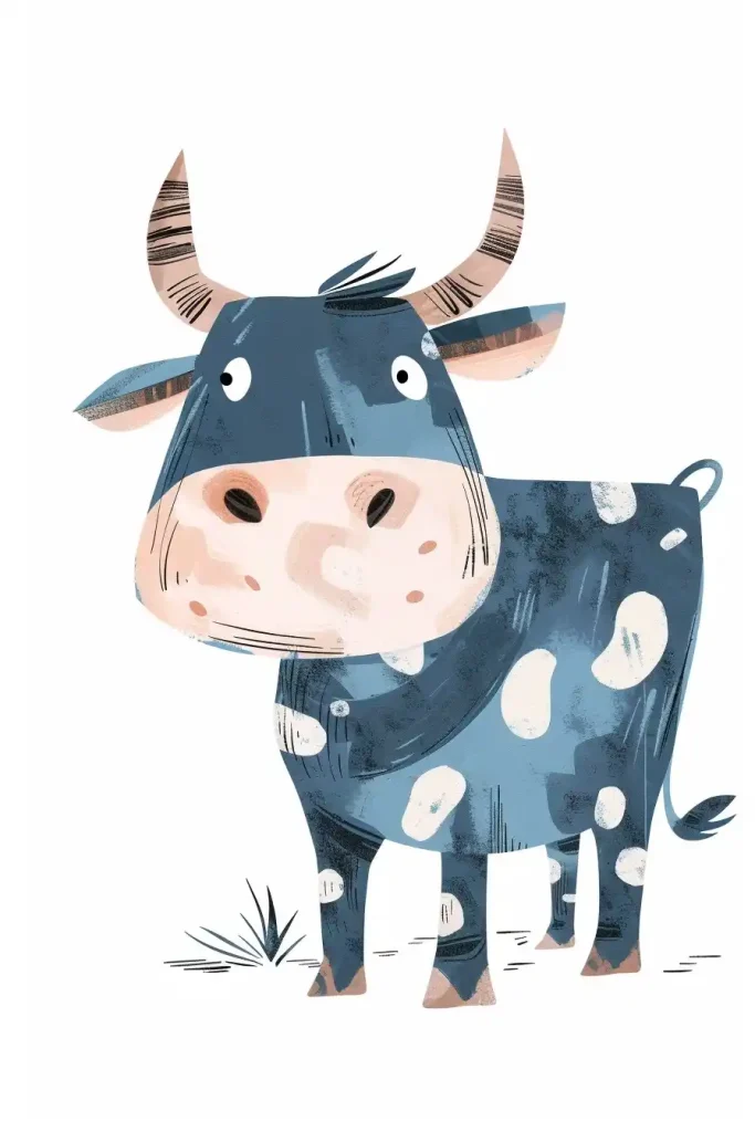 Whimsical Spotted Cow - AI Art Style - ImgMCP