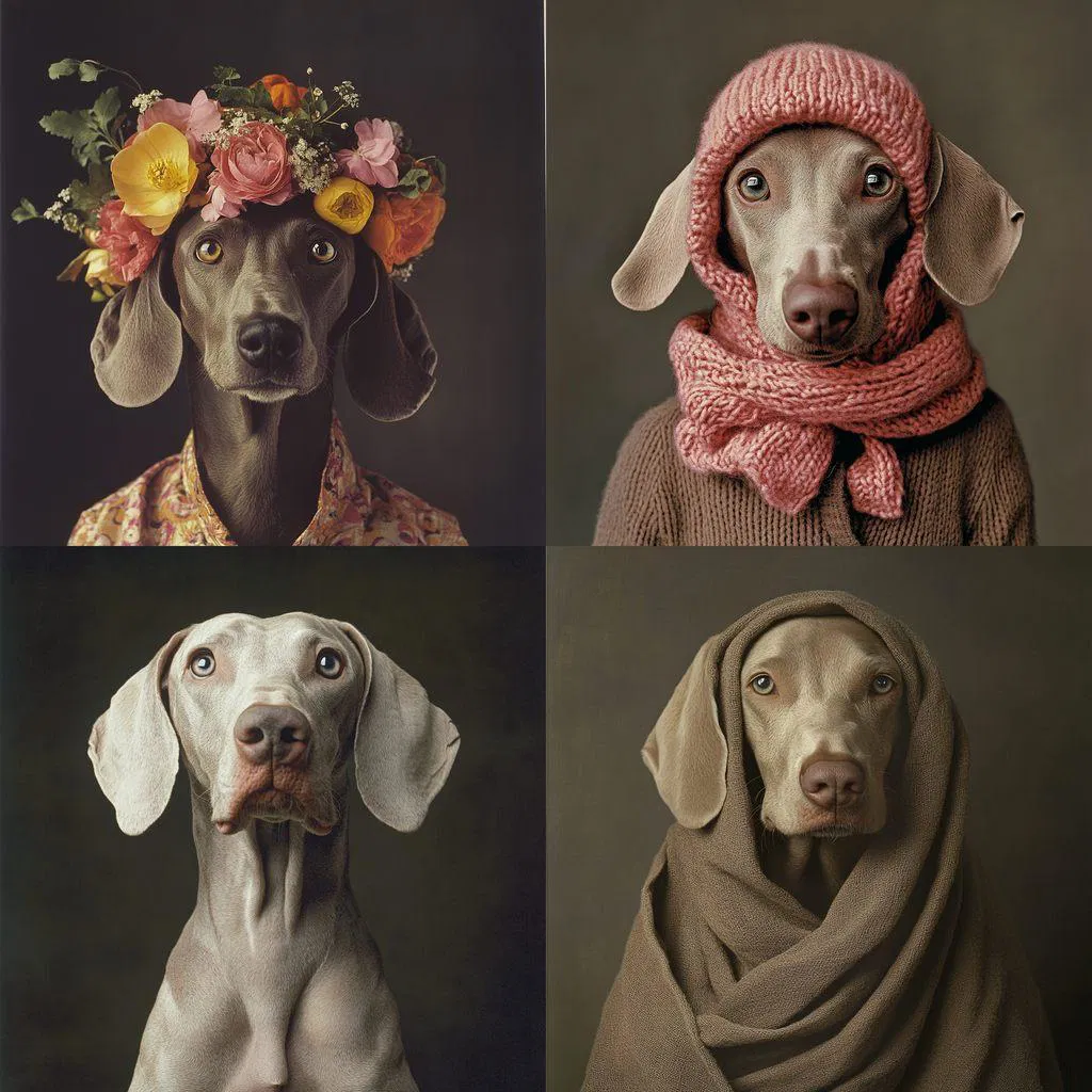 William Wegman - AI Art Style - ImgMCP