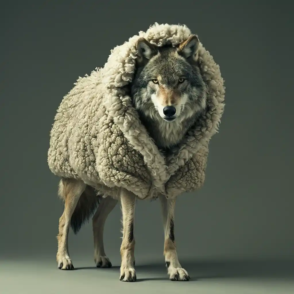 Wolf in Sheeps Clothing - AI Art Style - ImgMCP