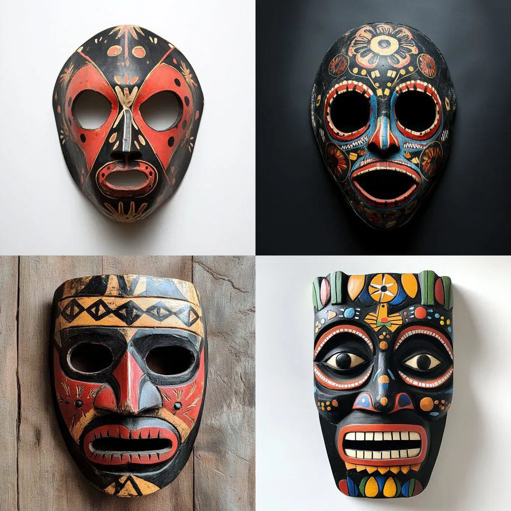 Zapatista mask - AI Art Style - ImgMCP