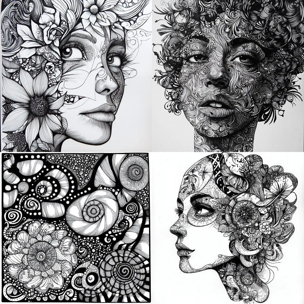 Zentangle - AI Art Style - ImgMCP